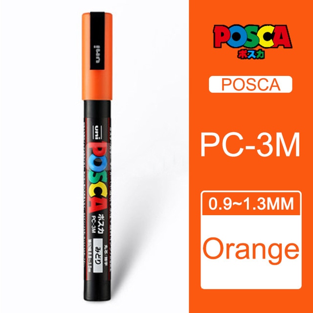 【HOT】1PCS UNI POSCA Marker Pen PC-3M POP Poster Advertising Art ...
