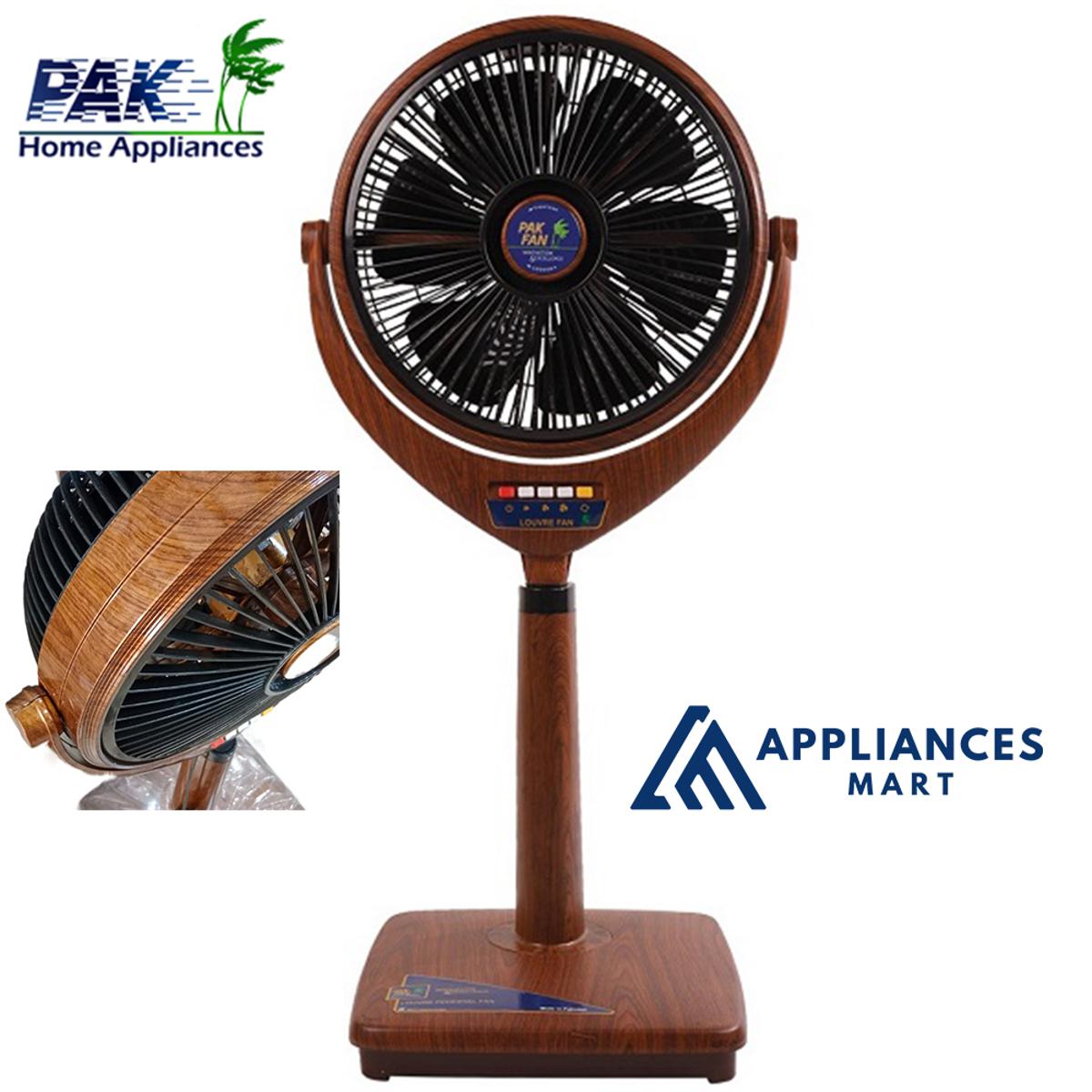 Pak Fan Louver Pedestal Fan 14 Inch Copper Wood Color | Daraz.pk