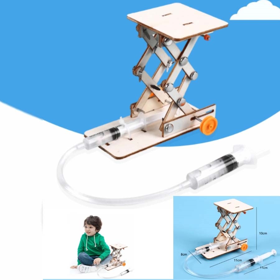 Creative hydraulic lift school science experiment STEM DIY kit | Daraz.pk