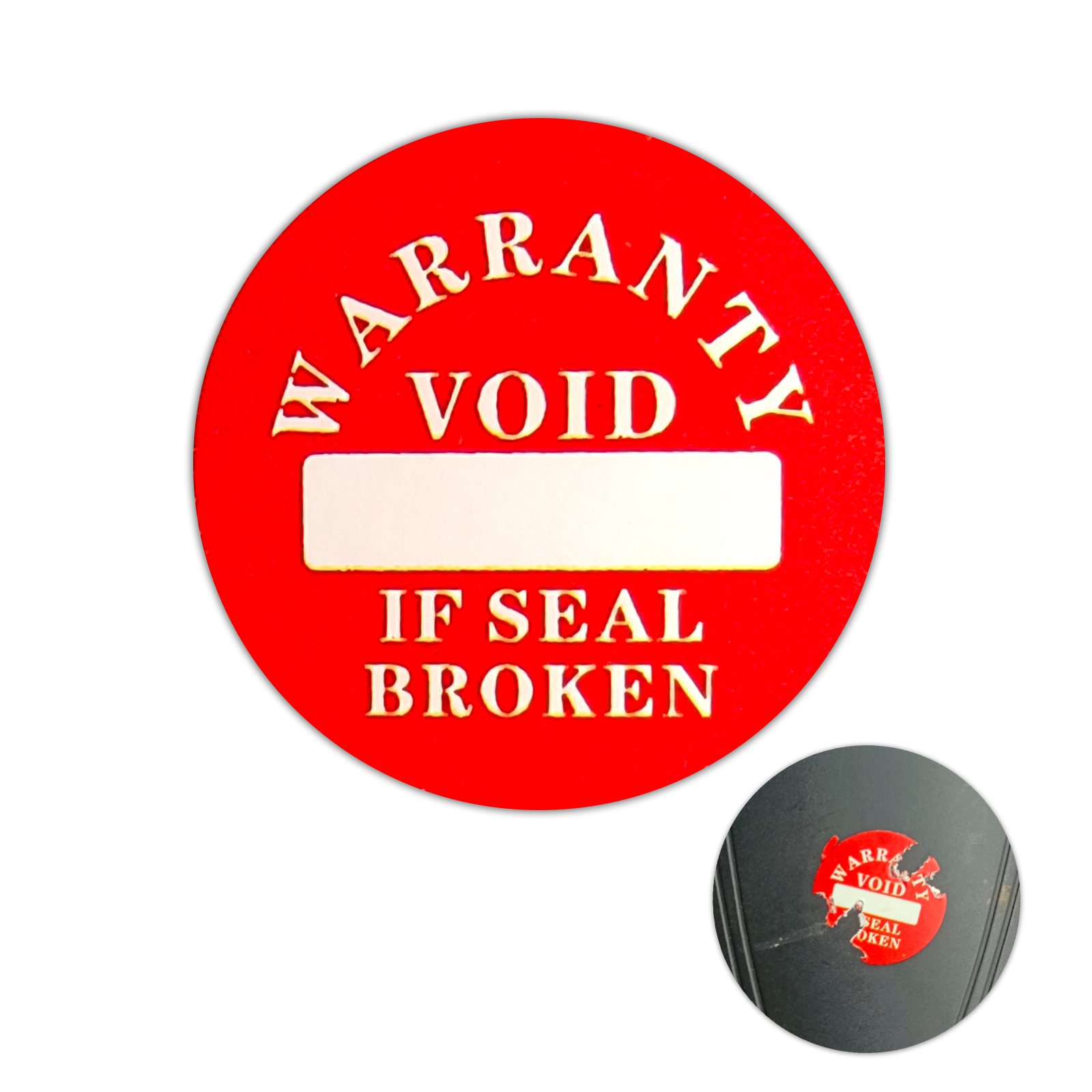 Fragile Warranty Sticker, Red Round 1cm Labels, Mobile Computer Pad ...