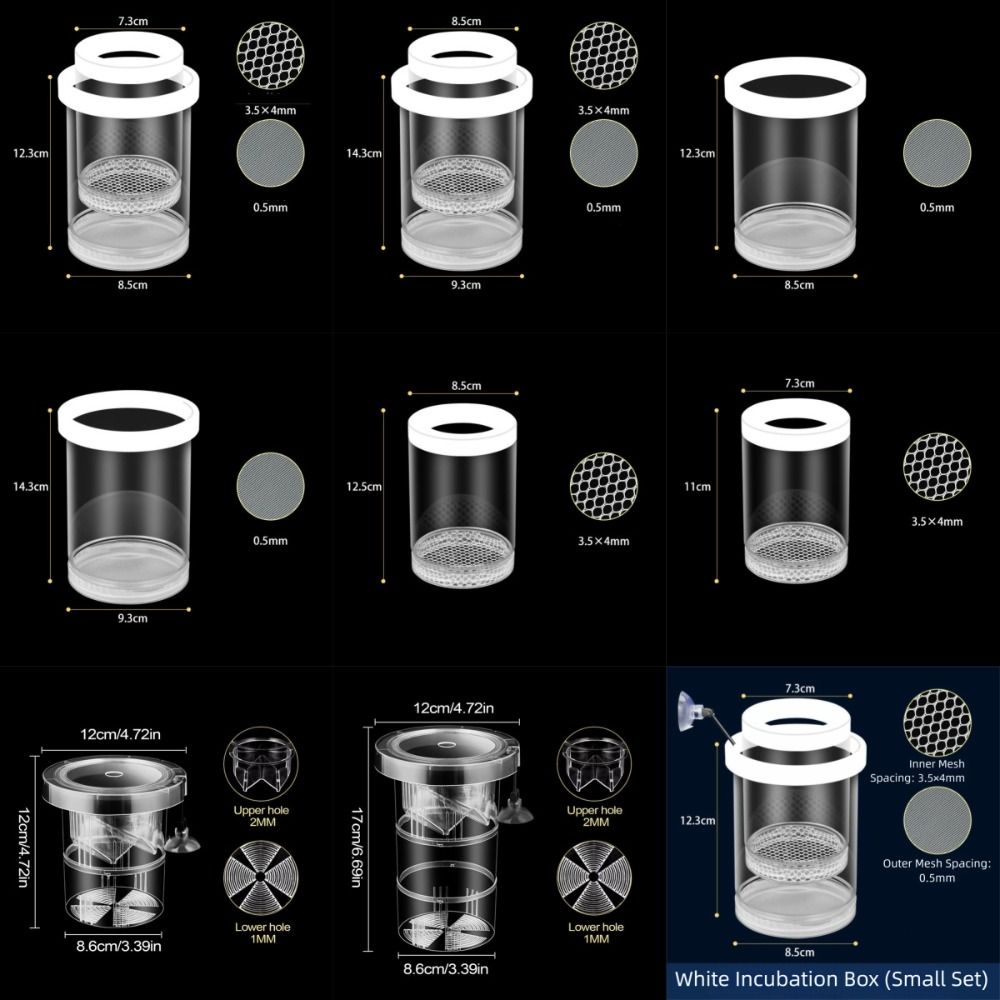 Durable Plastic Mesh Floating Hatching Box Transparent Shrimp Guppy ...