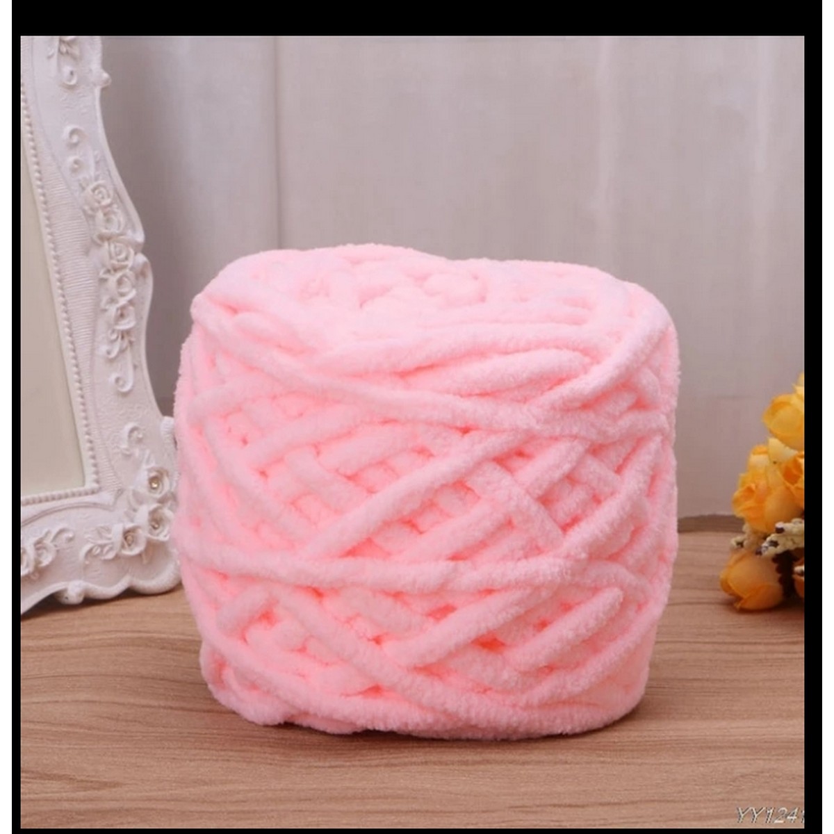 100Gram Chunky Plush Yarns solid / multi color | Daraz.pk