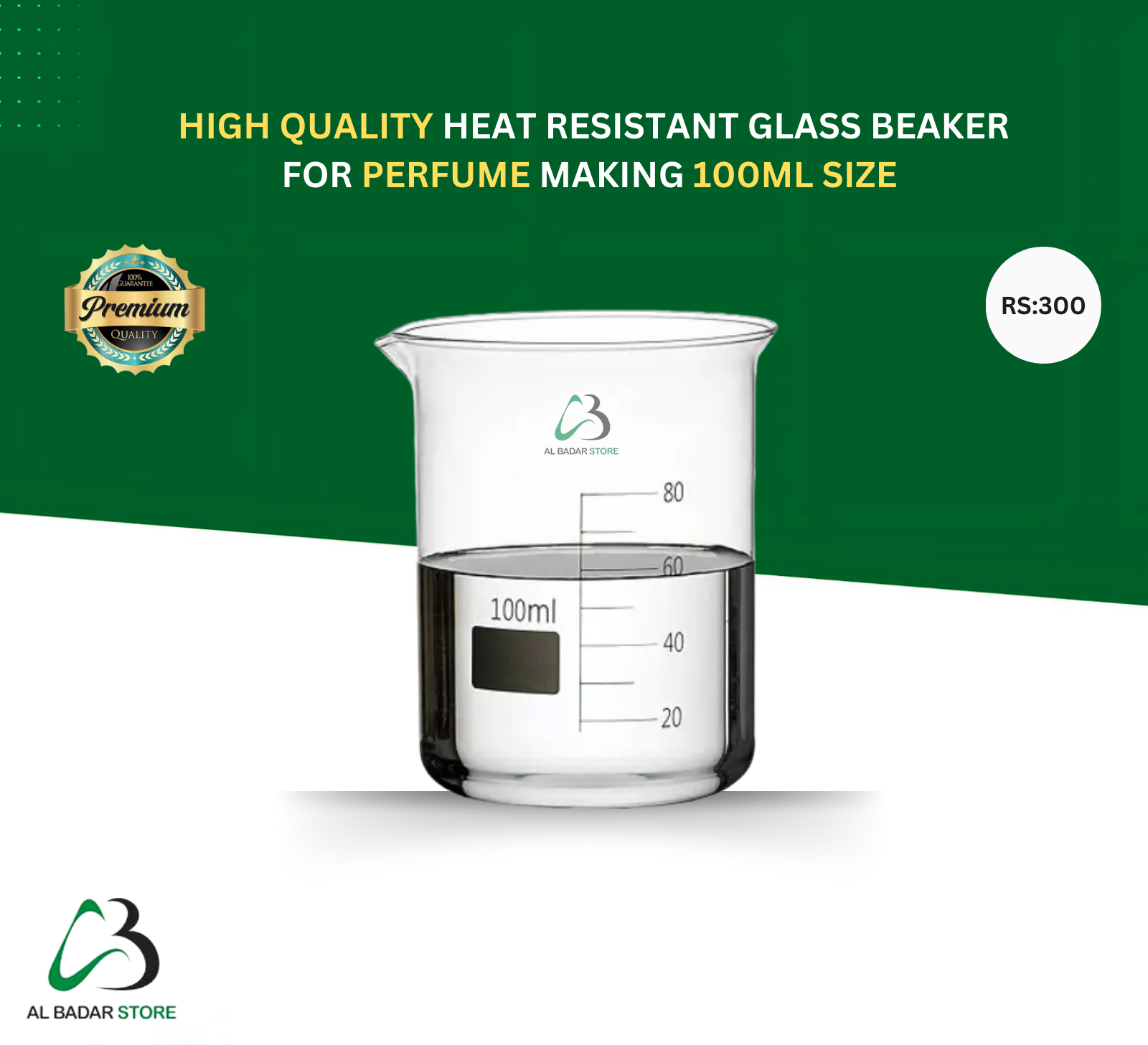 1 pcs Glass Beaker 100ml, 250ml, 500ml 1000ml Low Form Griffin ...