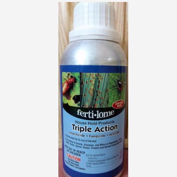 Organic pesticide-Fungicide-Insecticide Fertilome Triple Action plus II ...