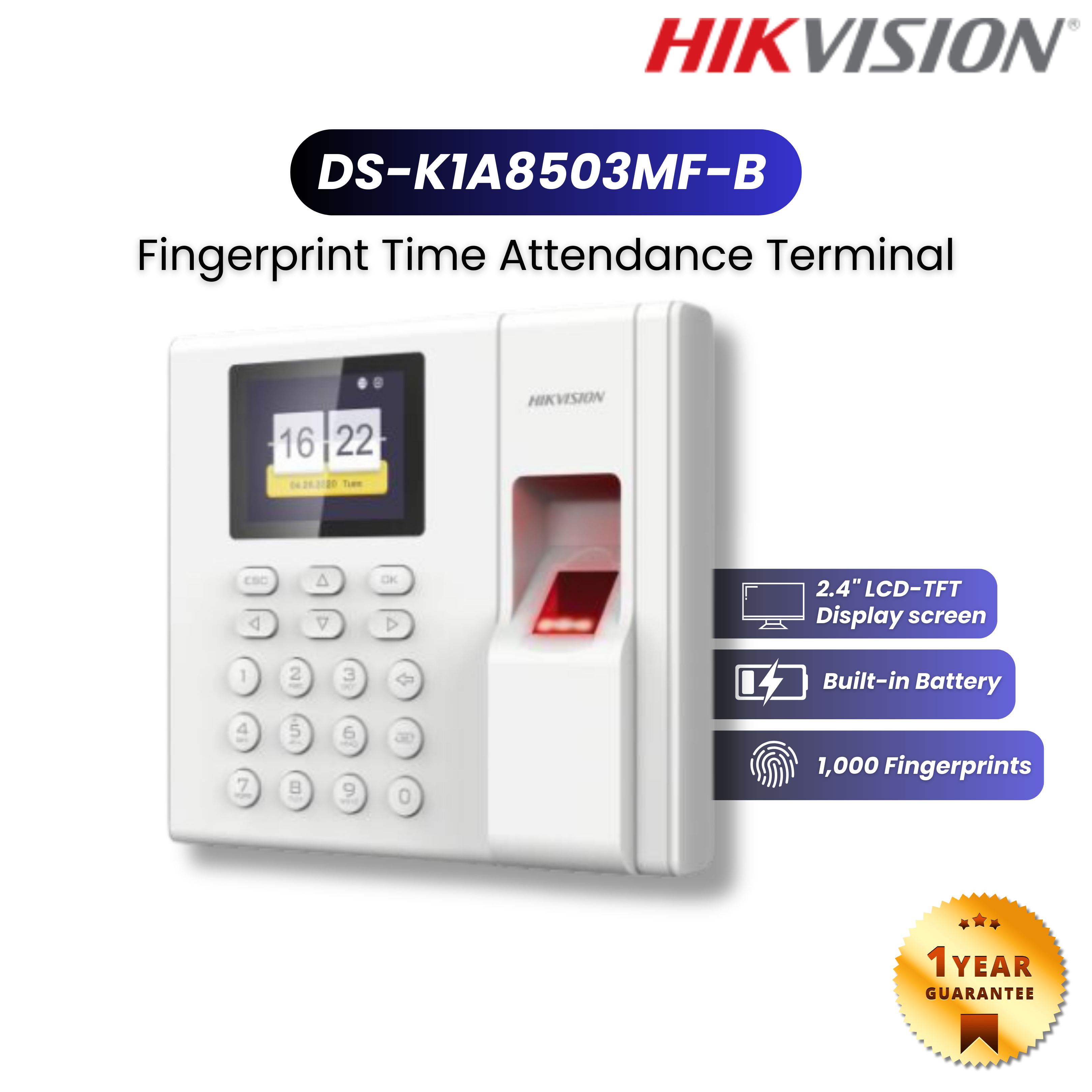 Hikvision Fingerprint Time Attendance Terminal Value Series | Biometric ...