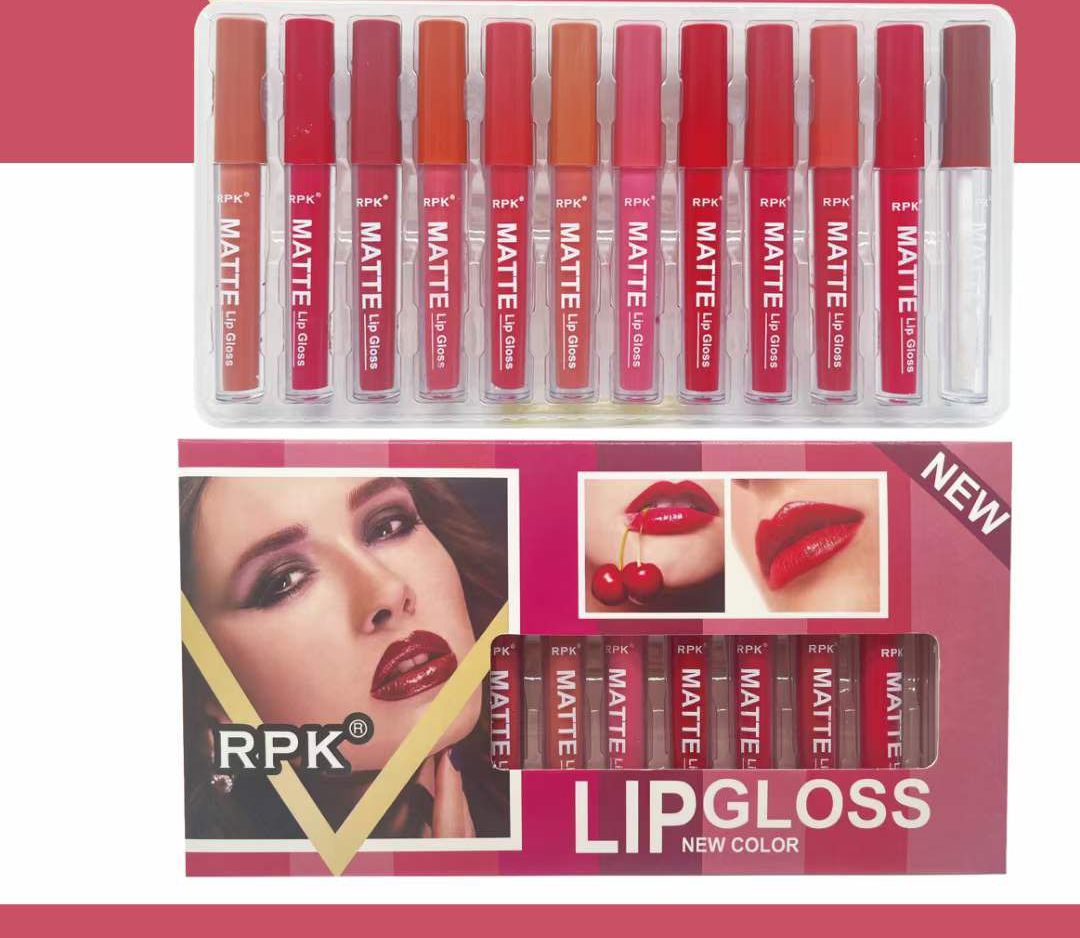 RPK New Matte Lip Gloss Pack Of 12 Lip Glosses For Girls | Daraz.pk