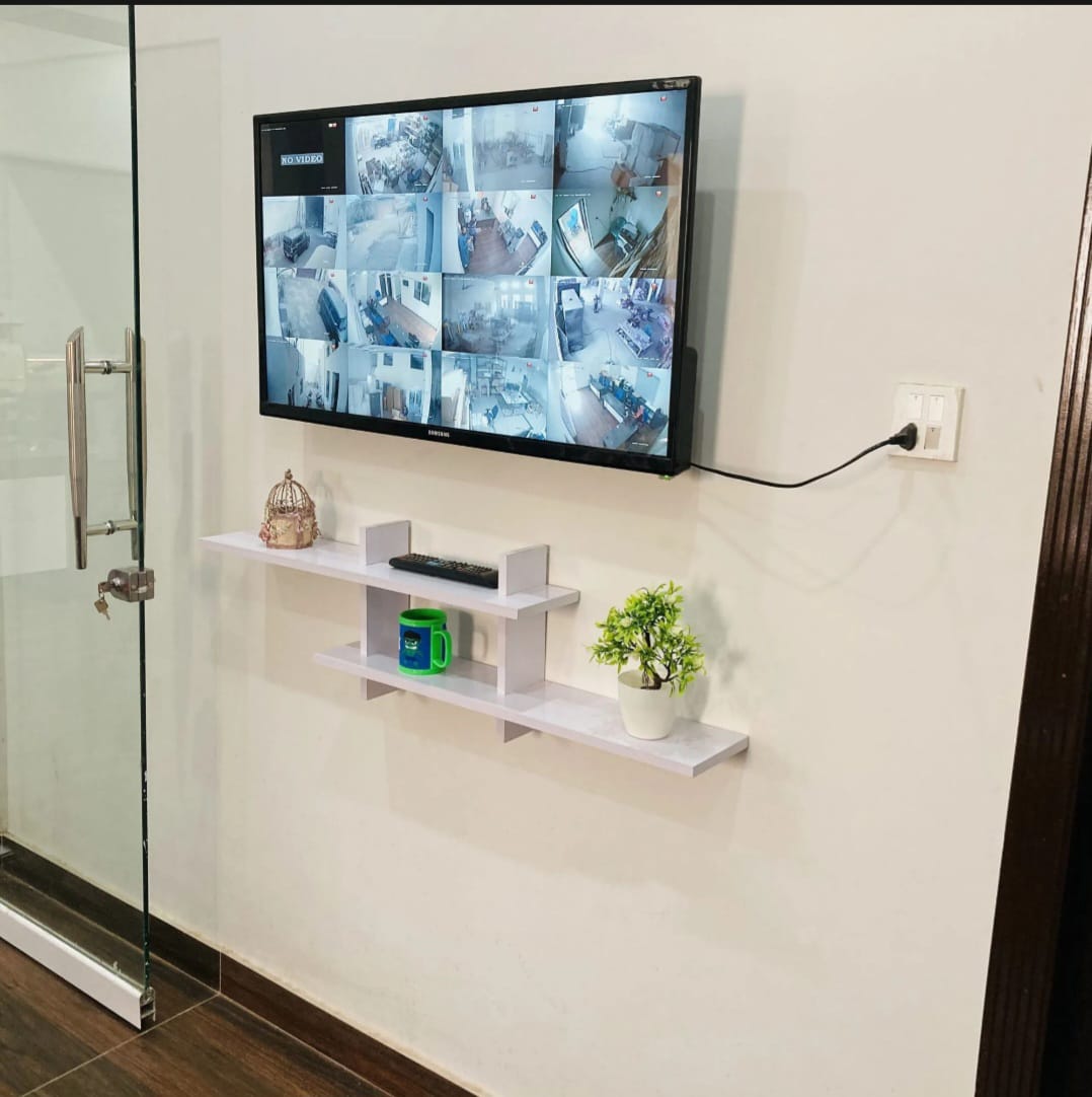 Led tv shelf Wall mounted Lcd racks Wall Mounted Media Console Floating ...