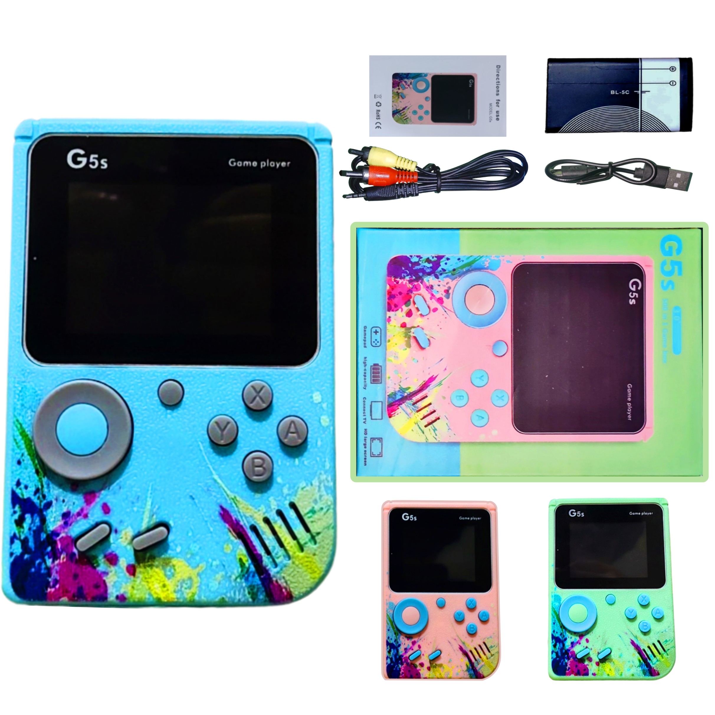 G5s HD Gaming Box Plus Console With Controller 500 in 1 Retro Video ...