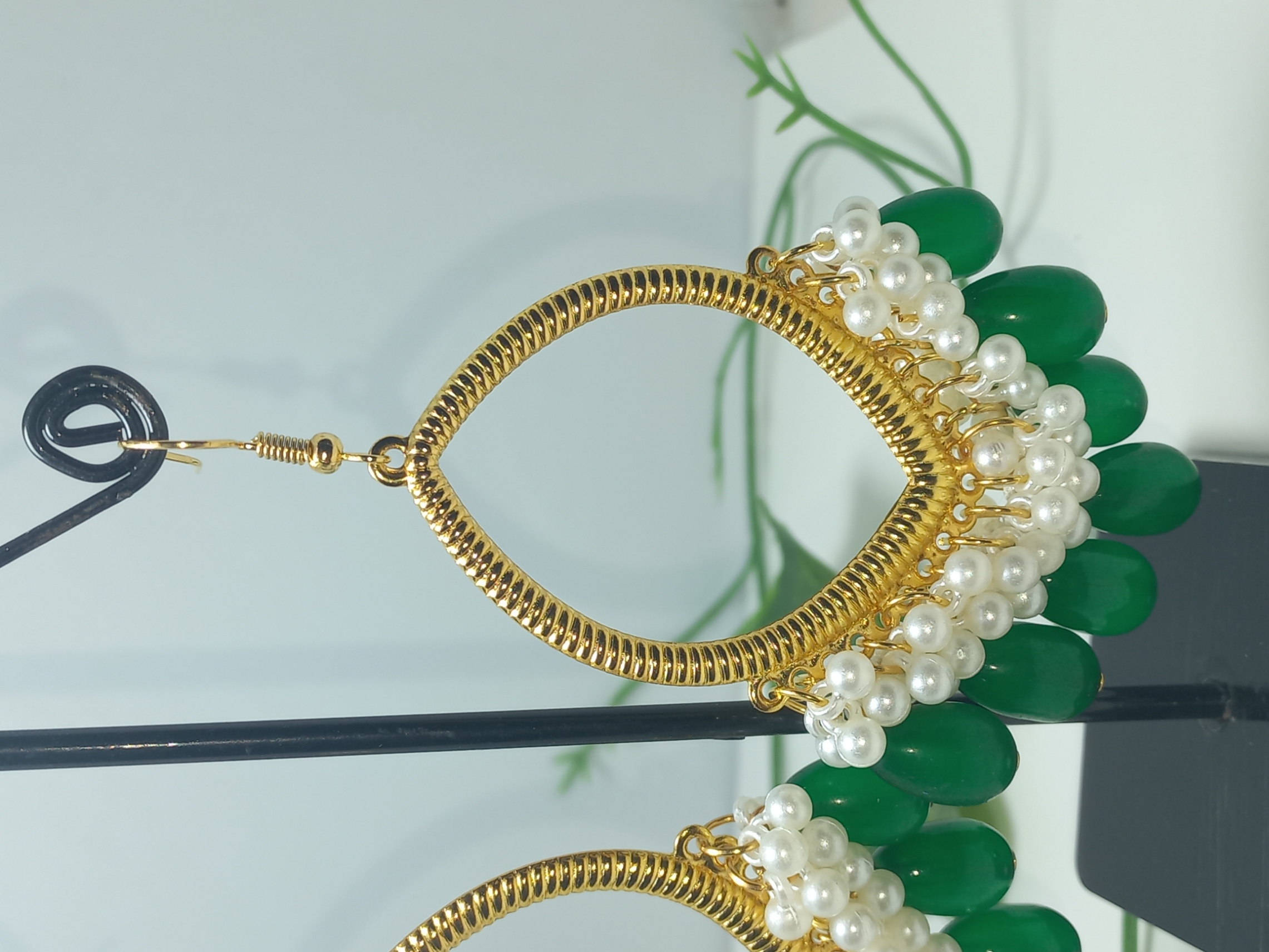 2pcs (1 pair), Metal Resin Jhumka Earrings / Bezel / Jhumka Base, about ...