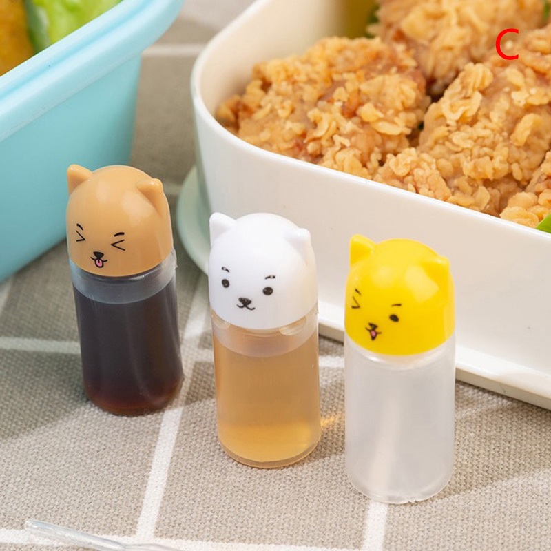 3PCS/2PCS Mini Seasoning Sauce Bottle Portable Ketchup Salad Dressing ...