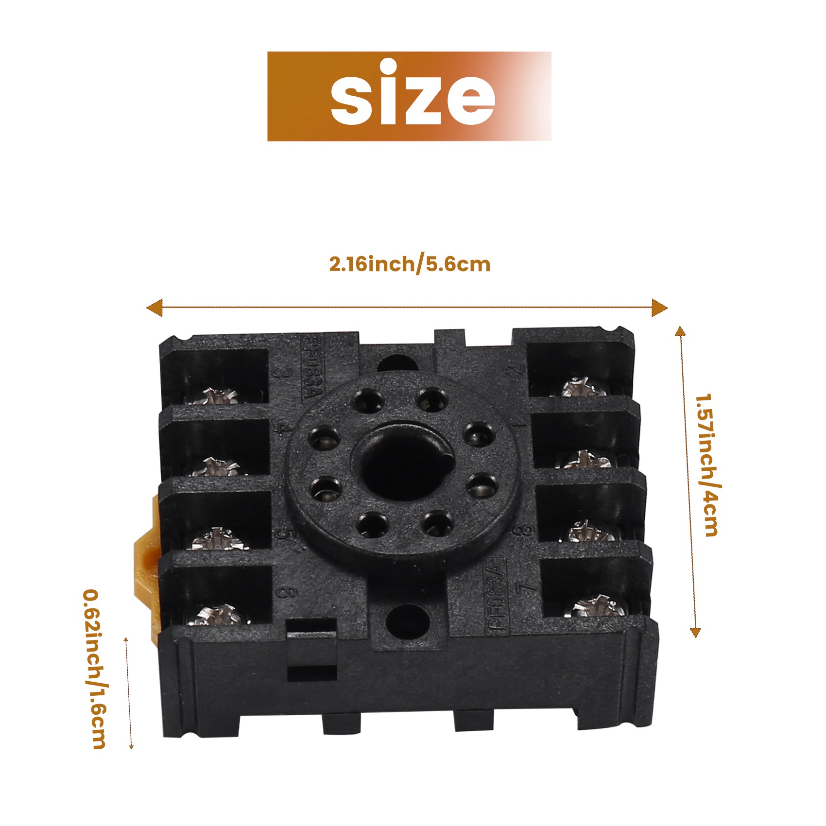 New 8 Round Pin 8-Pin PF083A Relay Base Socket | Daraz.pk