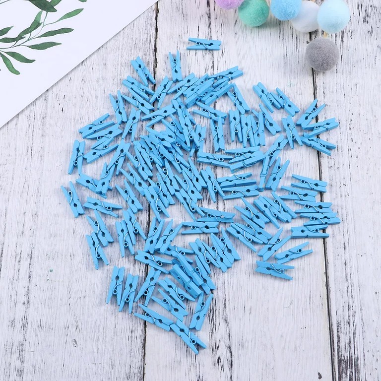 Photo Wooden Small Clip Pack of 50 Clips (1 Inch Clip Size) | Daraz.pk