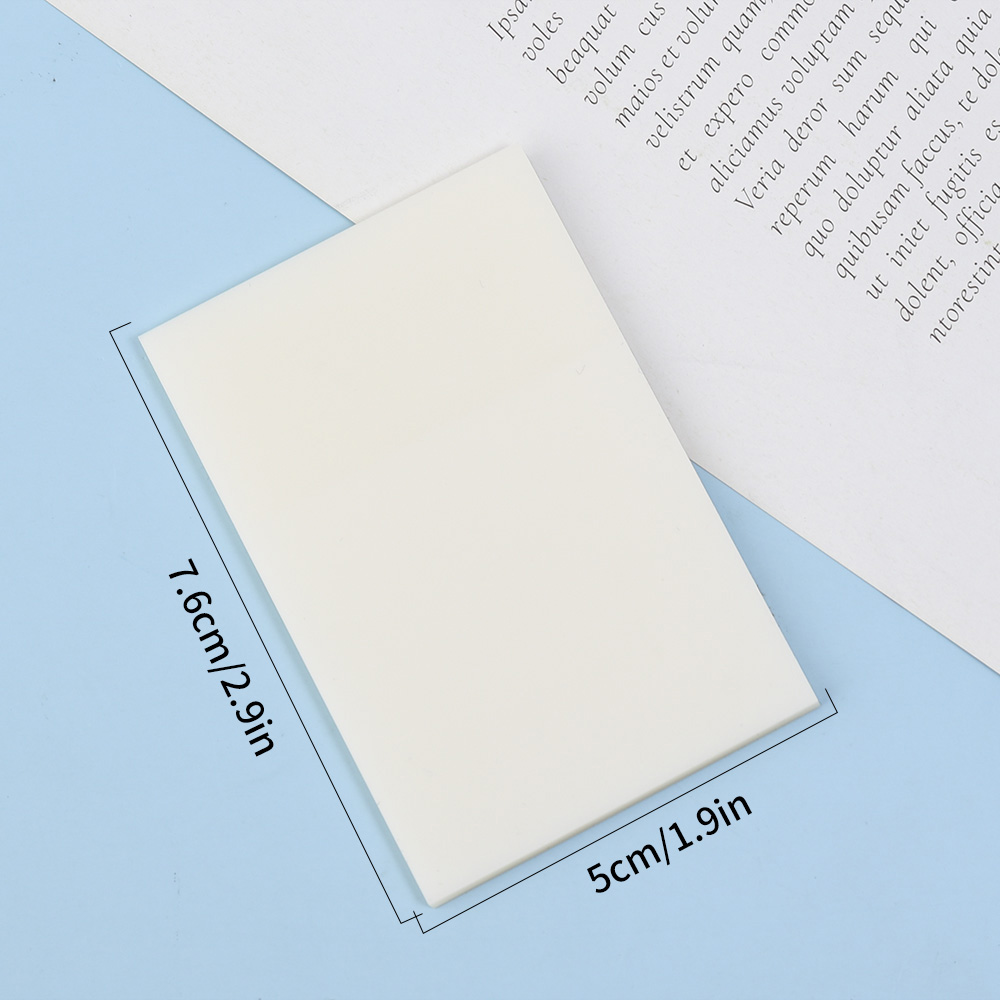 50Sheets Transparent Sticky Note Pads Waterproof Self-Adhesive Memo ...