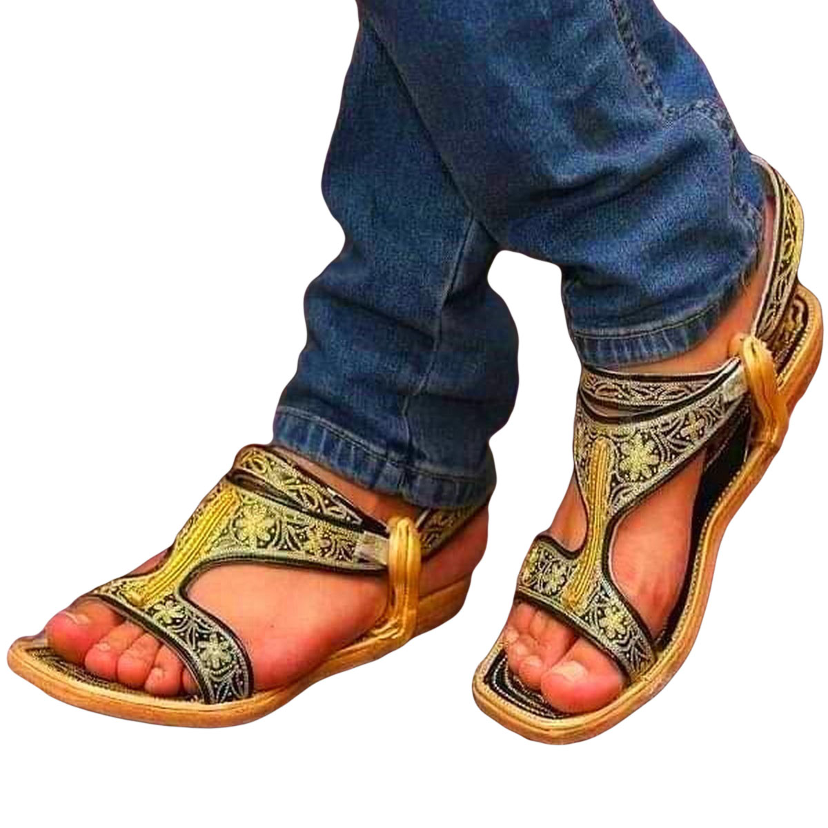 Chakwal Zari Chappal,Traditional Karhai Sandal For Men ps-53 | Daraz.pk