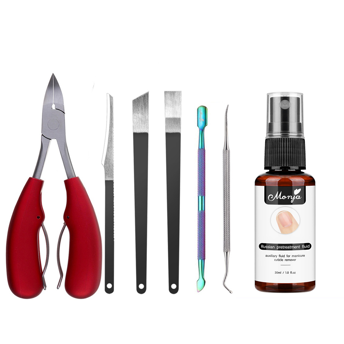 Myyeah 3pc Pedicure Cuticle Pusher Foot Dead Skin Remover Scraper ...