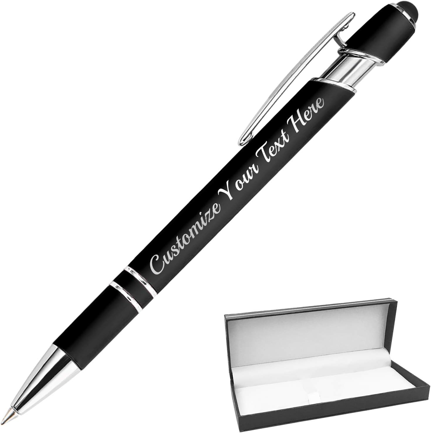 Customized Name Pen | Slim Metal Ballpoint Pen with Name & Logo ...