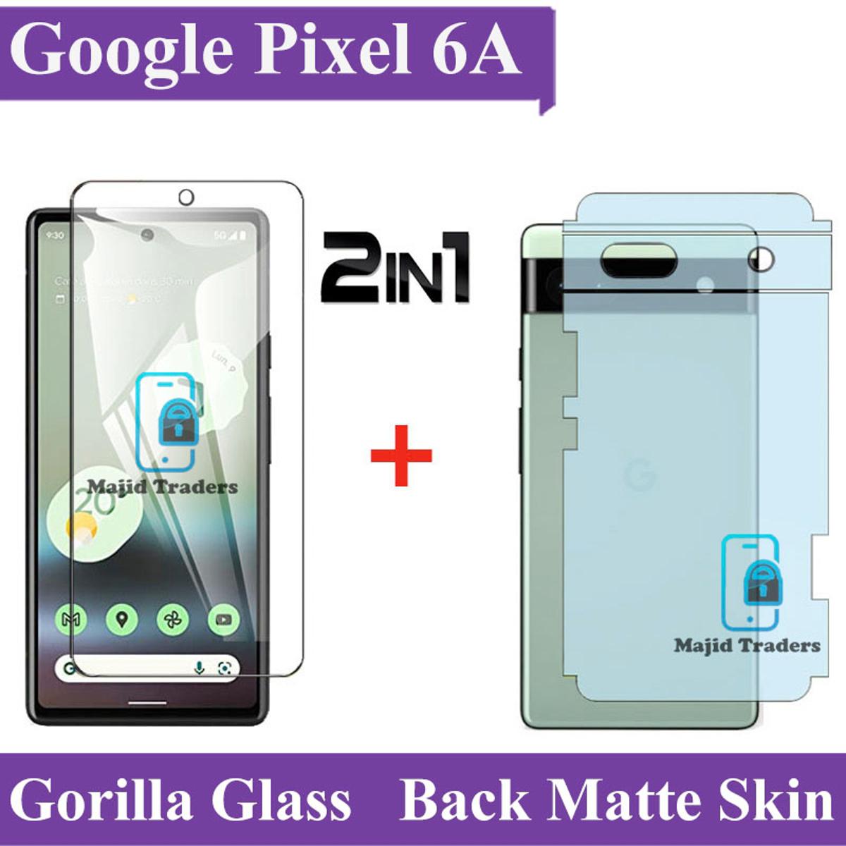 Pack of 2- Google Pixel 6A Tempered Glass Screen Protector Flexible 9H ...