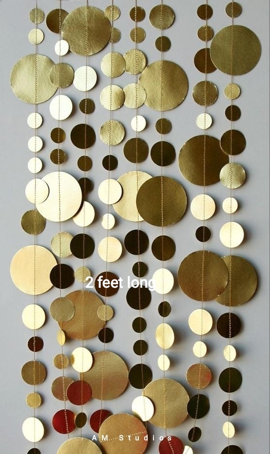 8 golden circle string curtain (3 sizes available) for Walls, Door and ...