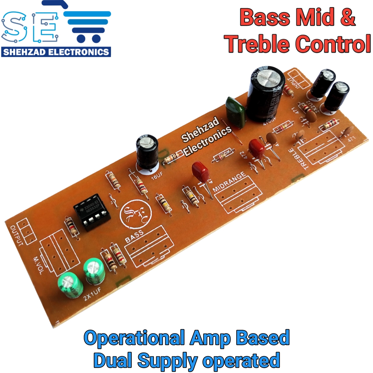 Bass Tone Mid Treble Stereo Board Volume Control | Daraz.pk