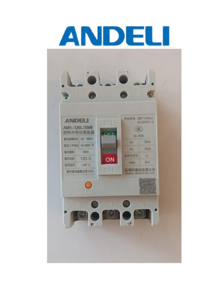 AM1 Series Circuit Breakers – 3-Pole MCCB Options: 100A, 125A, 200A ...