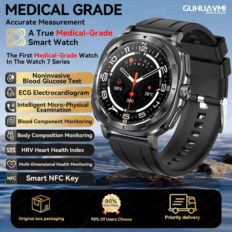 2025 New AI Medical Diagnosis Blood Lipids Uric Acid HRV Monitor Smart ...