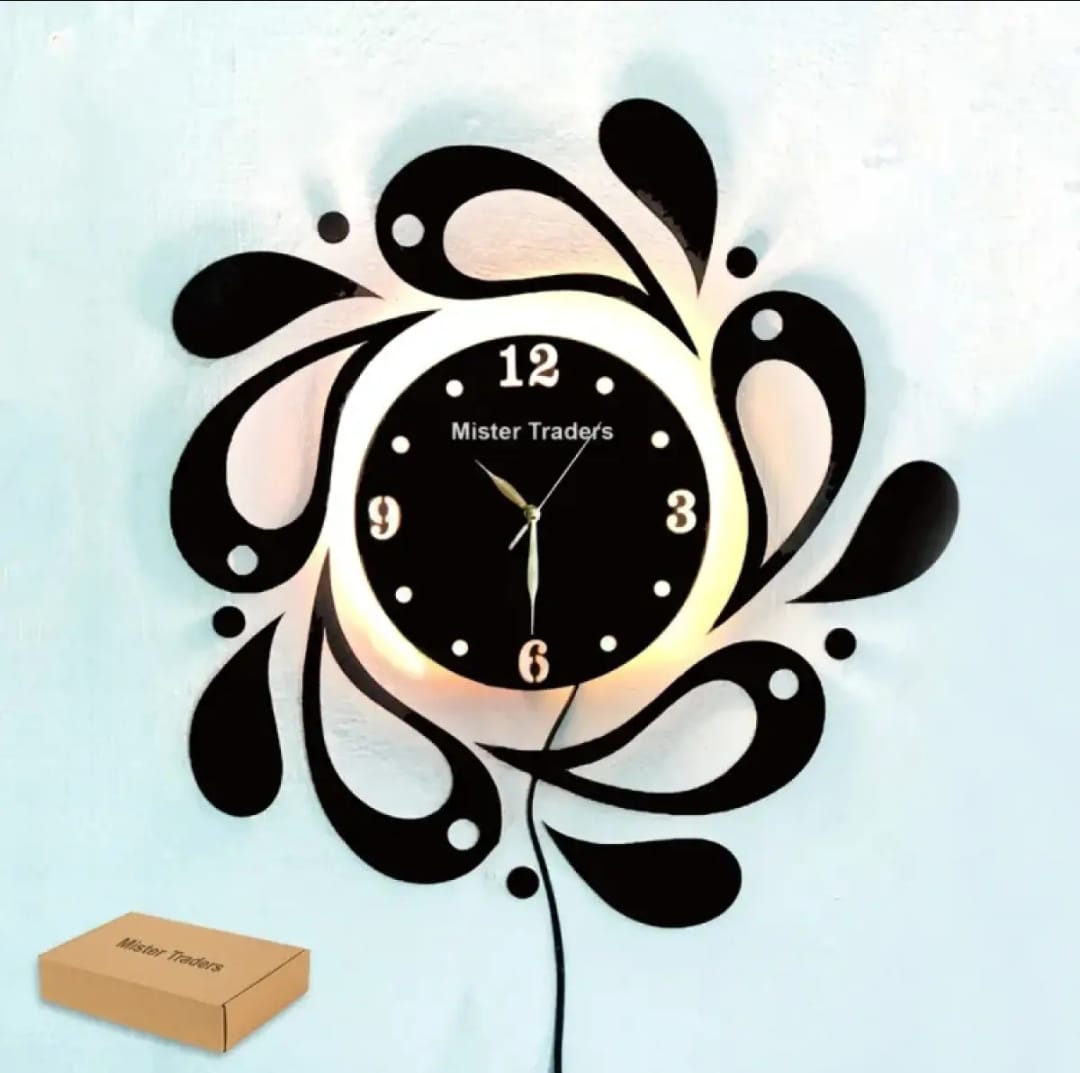 World Map 56 Inches Wall Clock Wooden And Hanging Watch DIY Design ...