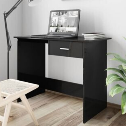 High Gloss Study Computer Desk Home Office Workstation Laptop Table ...