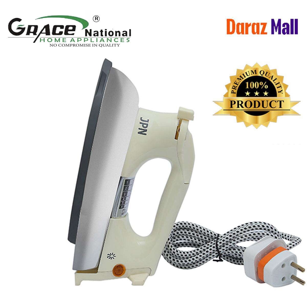 Grace National Dry Iron JPN 4100 Heavy Weight Temperature Control Dial ...