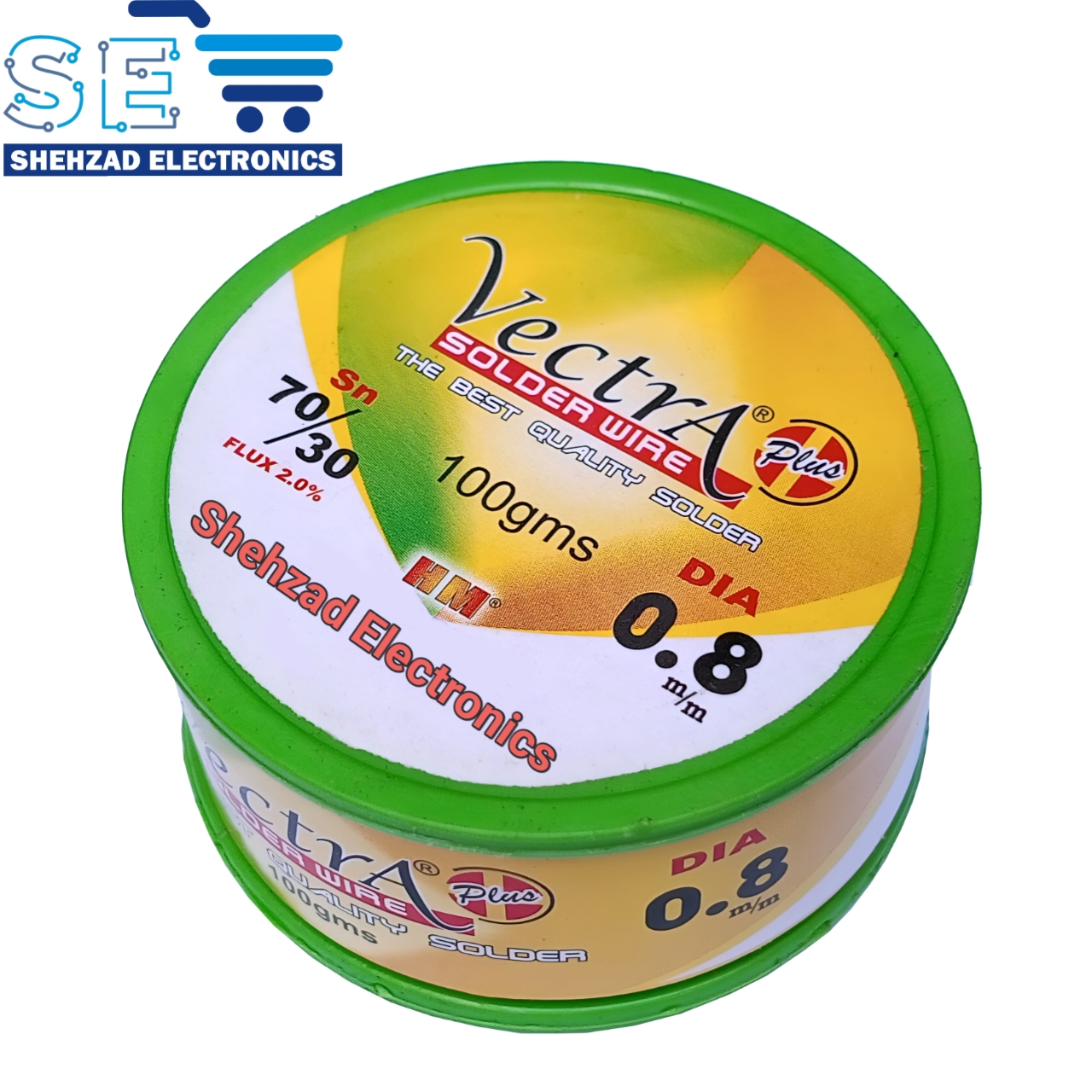 50g/100g Solder Wire Dia 0.8 Flux 2% Vectra Green High Tin 70/30 ...