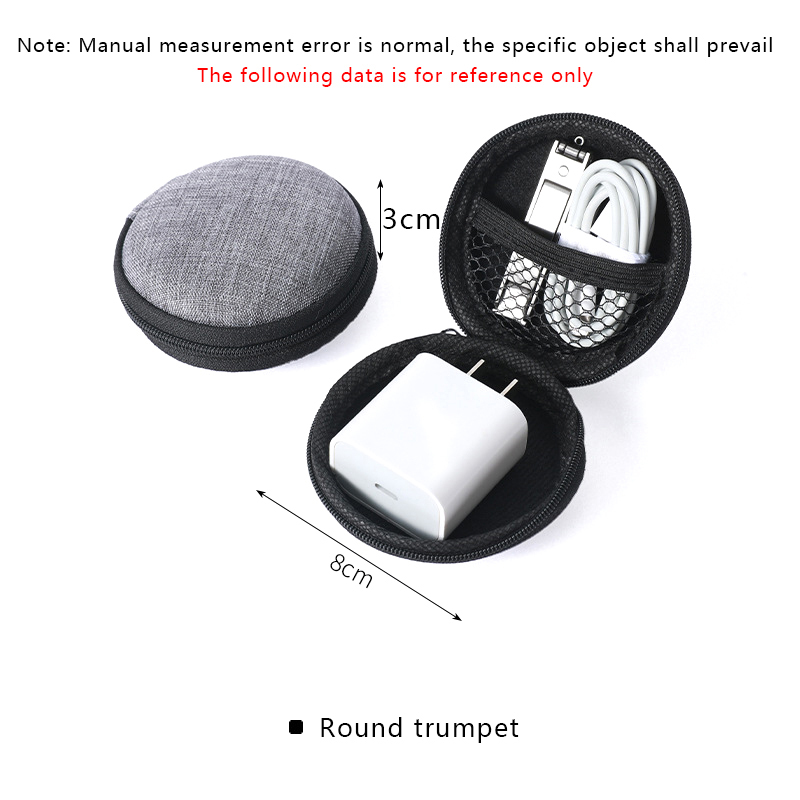 Mini Portable EVA Storage Bag Pouch Carrying Bag Zipper Earphone Case ...