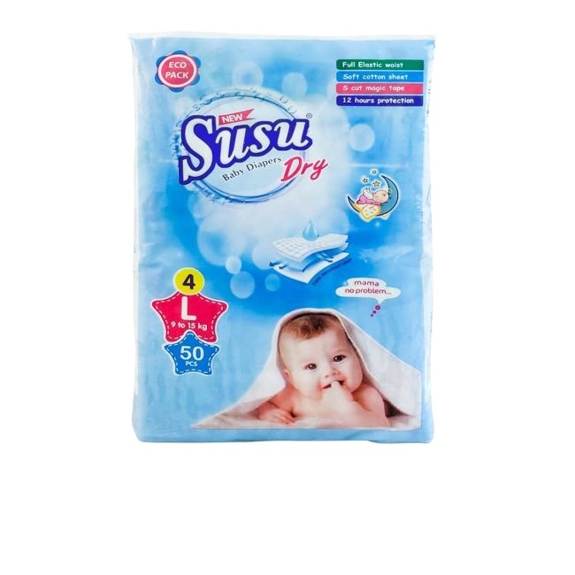 SUSU Baby Diaper - Large Size - 50pcs | Daraz.pk