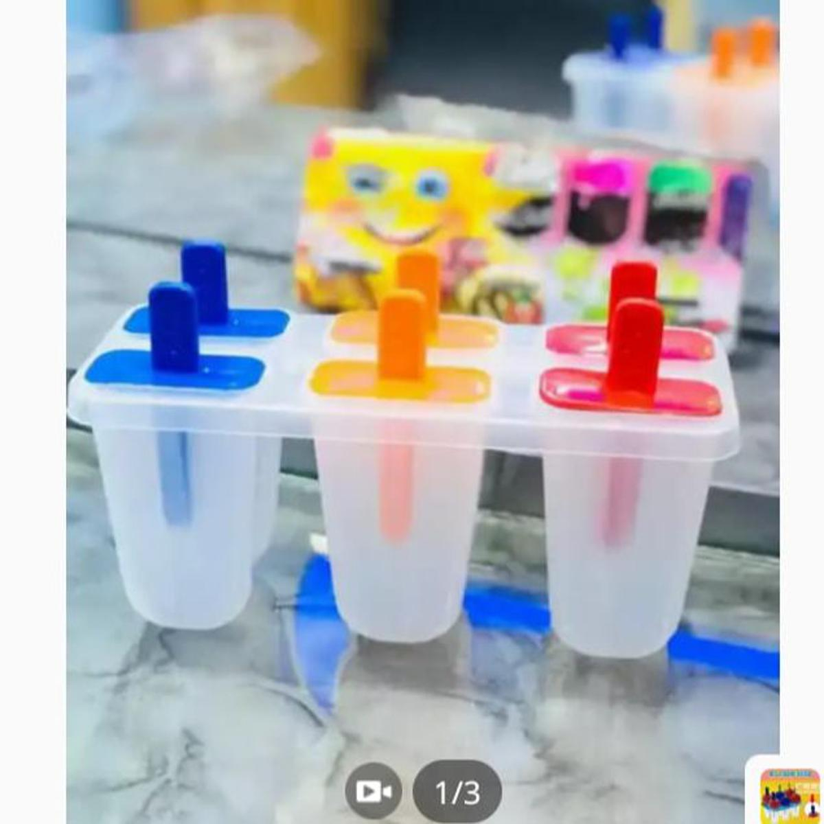 Ice-cream mould / Ice-cream maker / Ice cream Lolly Maker -Pack Of 6 ...