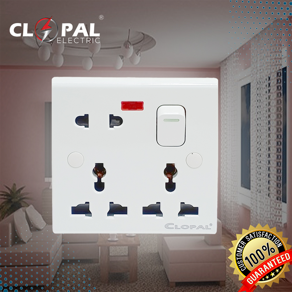 Clopal - Multi Light Plug Socket Electric Switch board | Daraz.pk