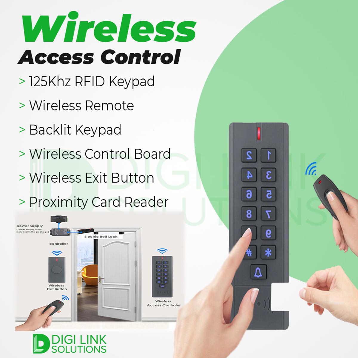 Wireless Access Control Keypad Reader Smart Keypad Lock IP66 Waterproof ...