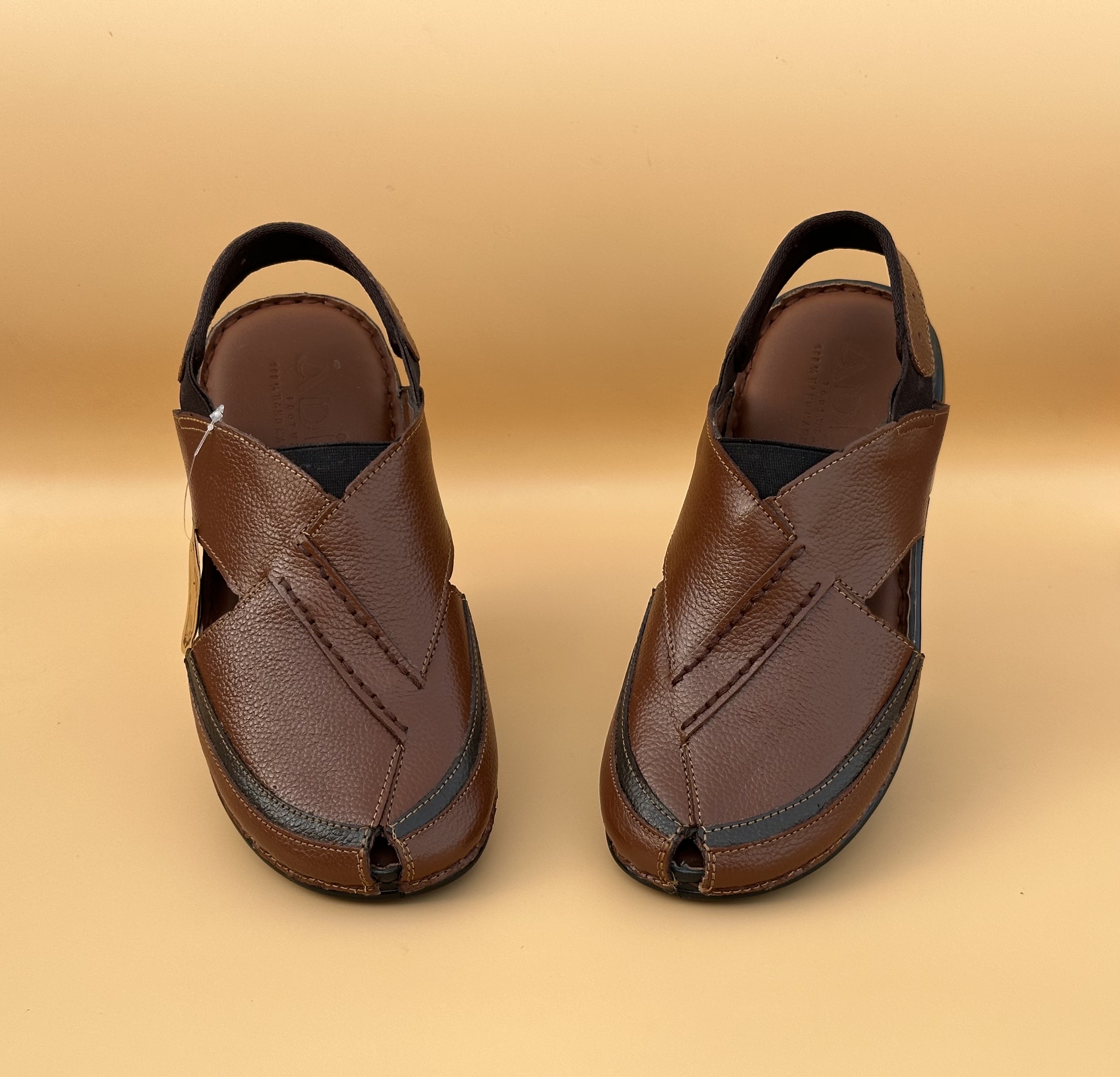 Pure Leather Peshawari Style Handmade Sandal For Men - Color Brown ...