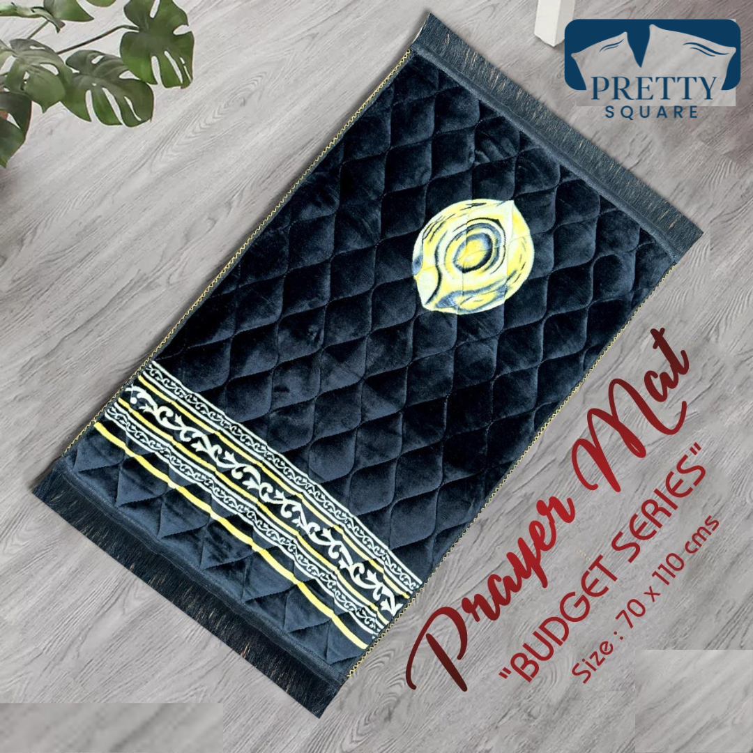 Plush Velvet Jai Namaz quilted Prayer Mats Premium Orthopedic Foam ...