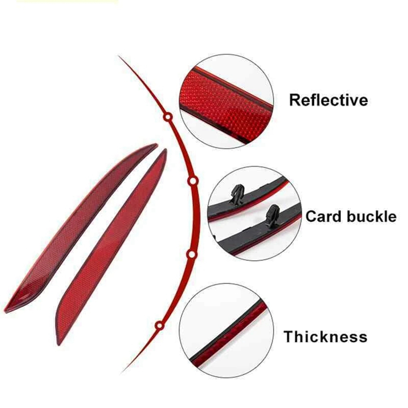1495817-00-C 1495818-00-C Rear Bumper Reflector Light Piece Warning ...
