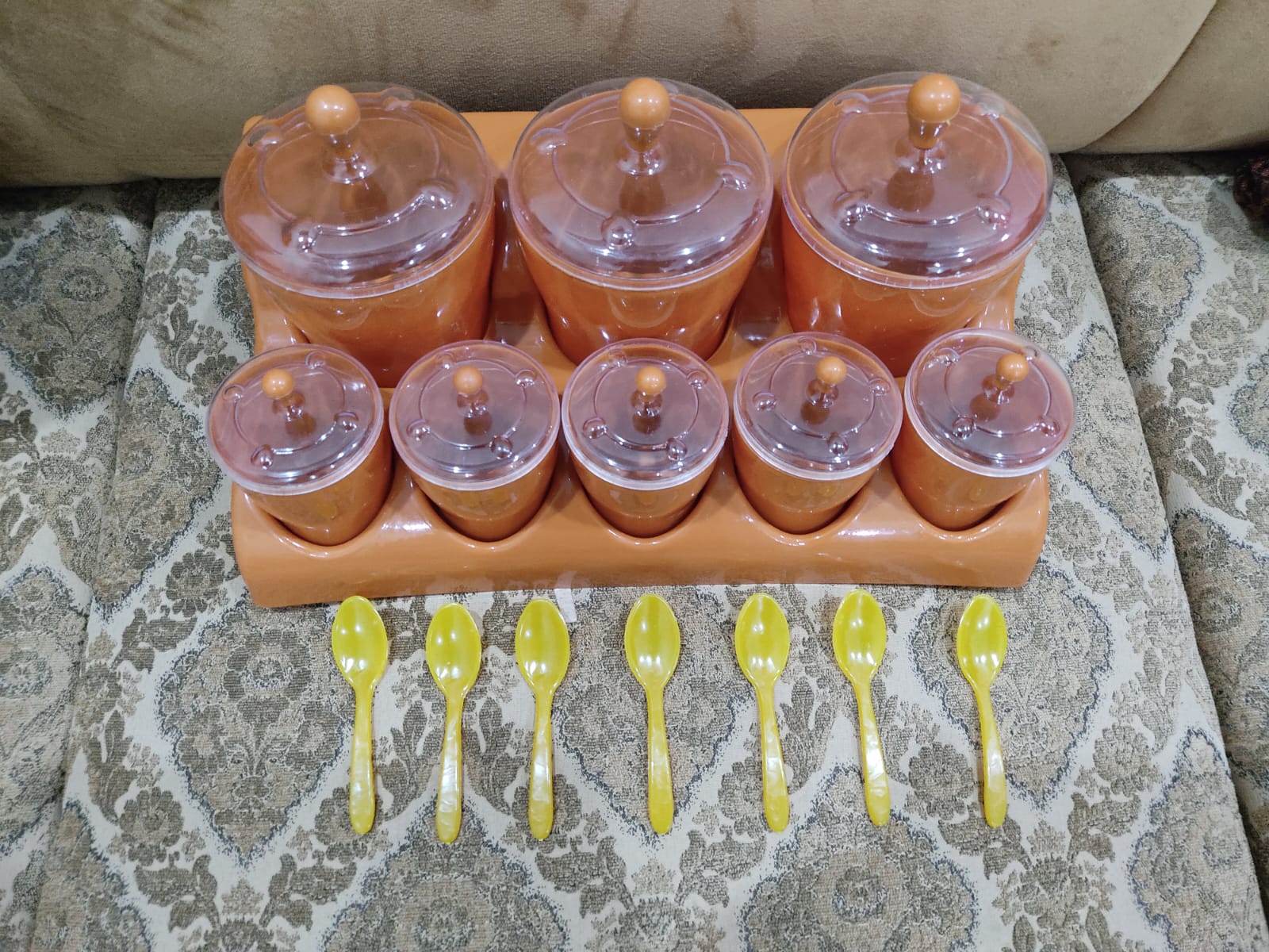 Stylish 8 Pcs Multipurpose Spices Masala Box Seasoning Rack Organizer ...