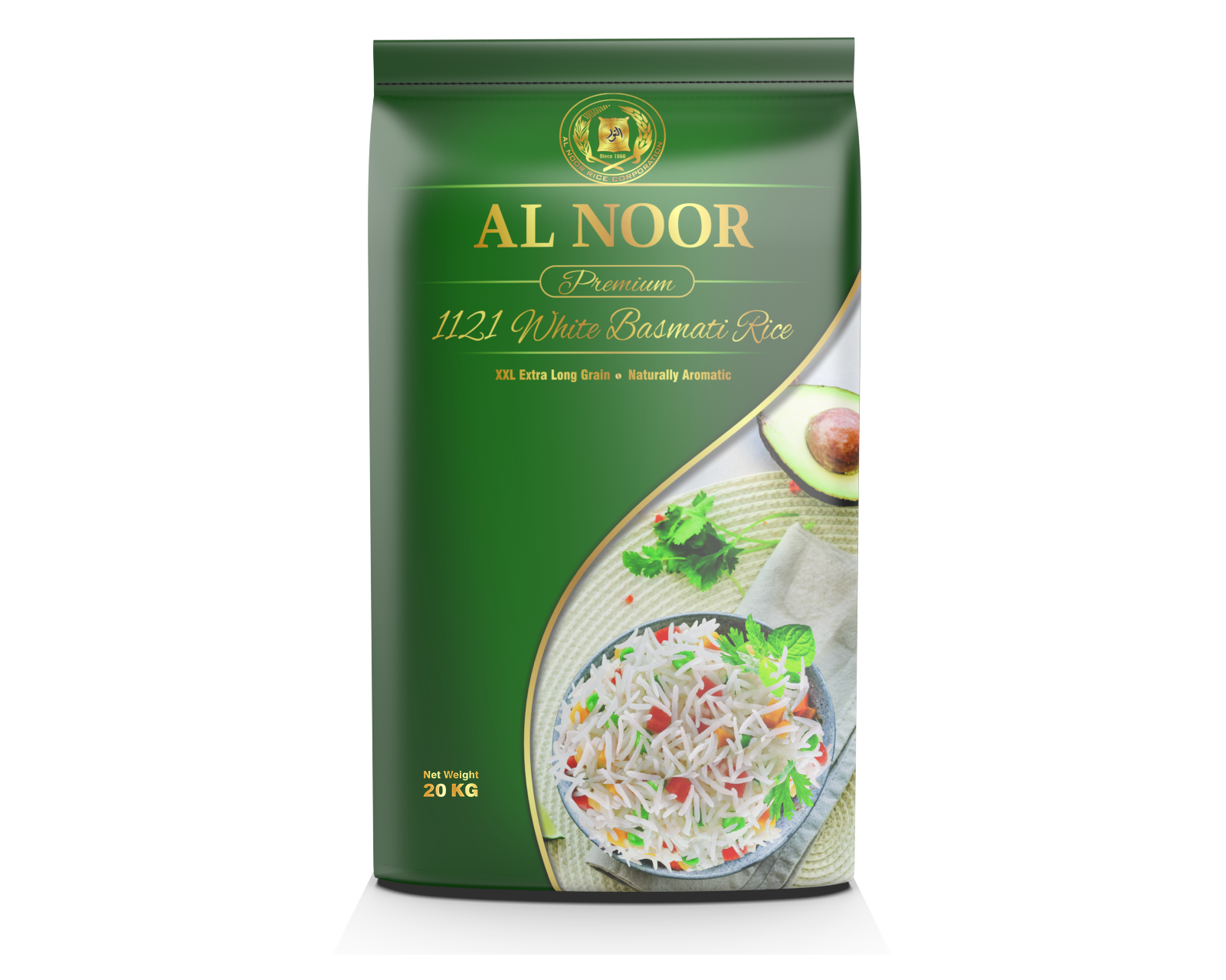 AL NOOR PREMIUM 1121 WHITE BASMATI RICE 20KG | Daraz.pk