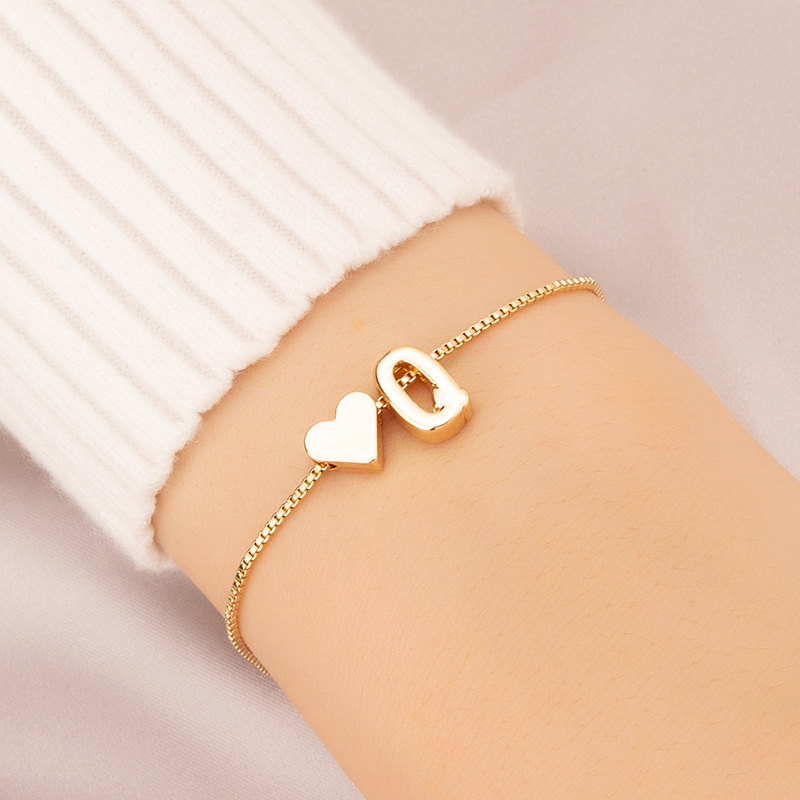 Simple Fashion Love Heart Bracelet For Women Personality Design 26 ...