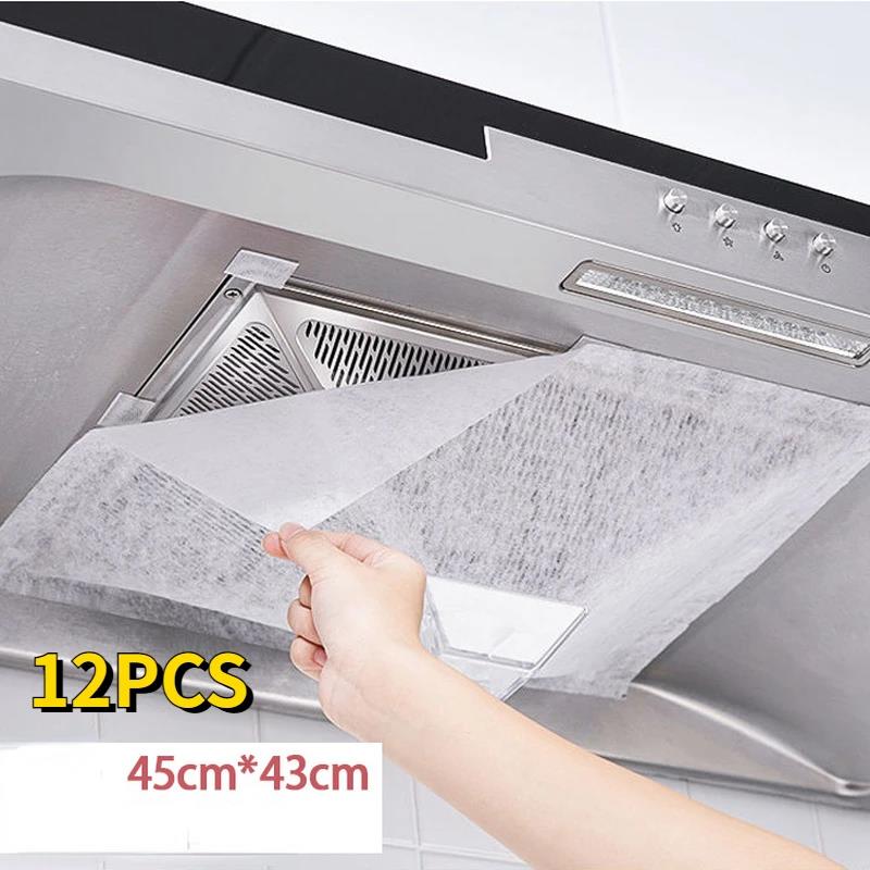 Non-woven Disposable Kitchen Hood Oil Filter Paper Range Hood Grease ...