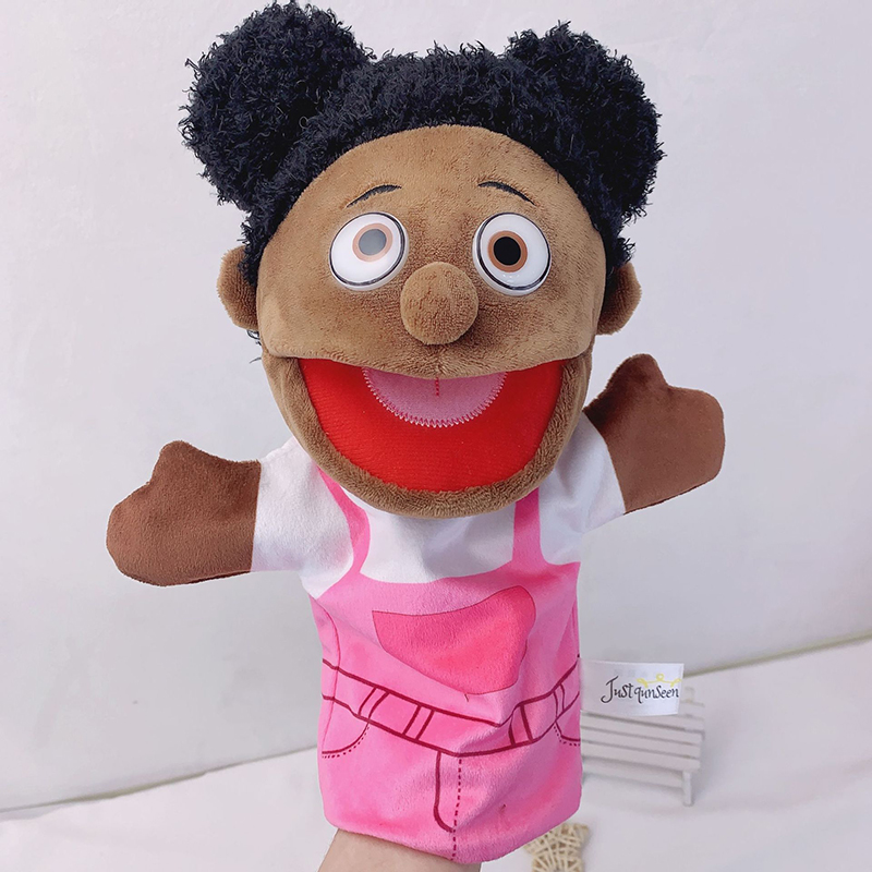 35cm family open mouth glove puppets kindergarten show mom ...