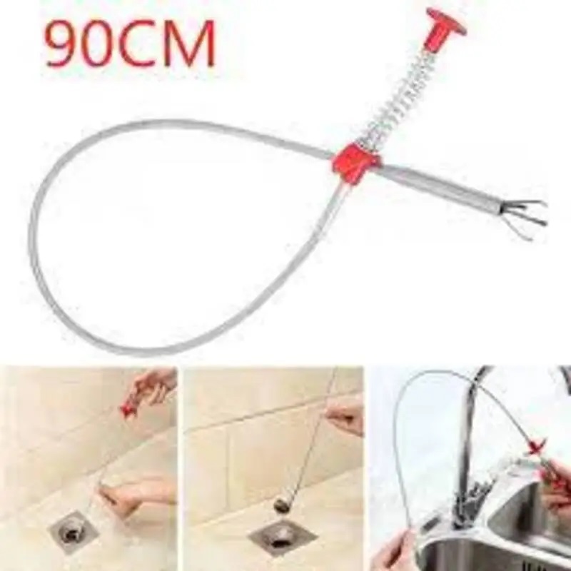 Metal Flexible Wire Brush Hand Sink Cleaning Hook Sewer Dredging Device ...