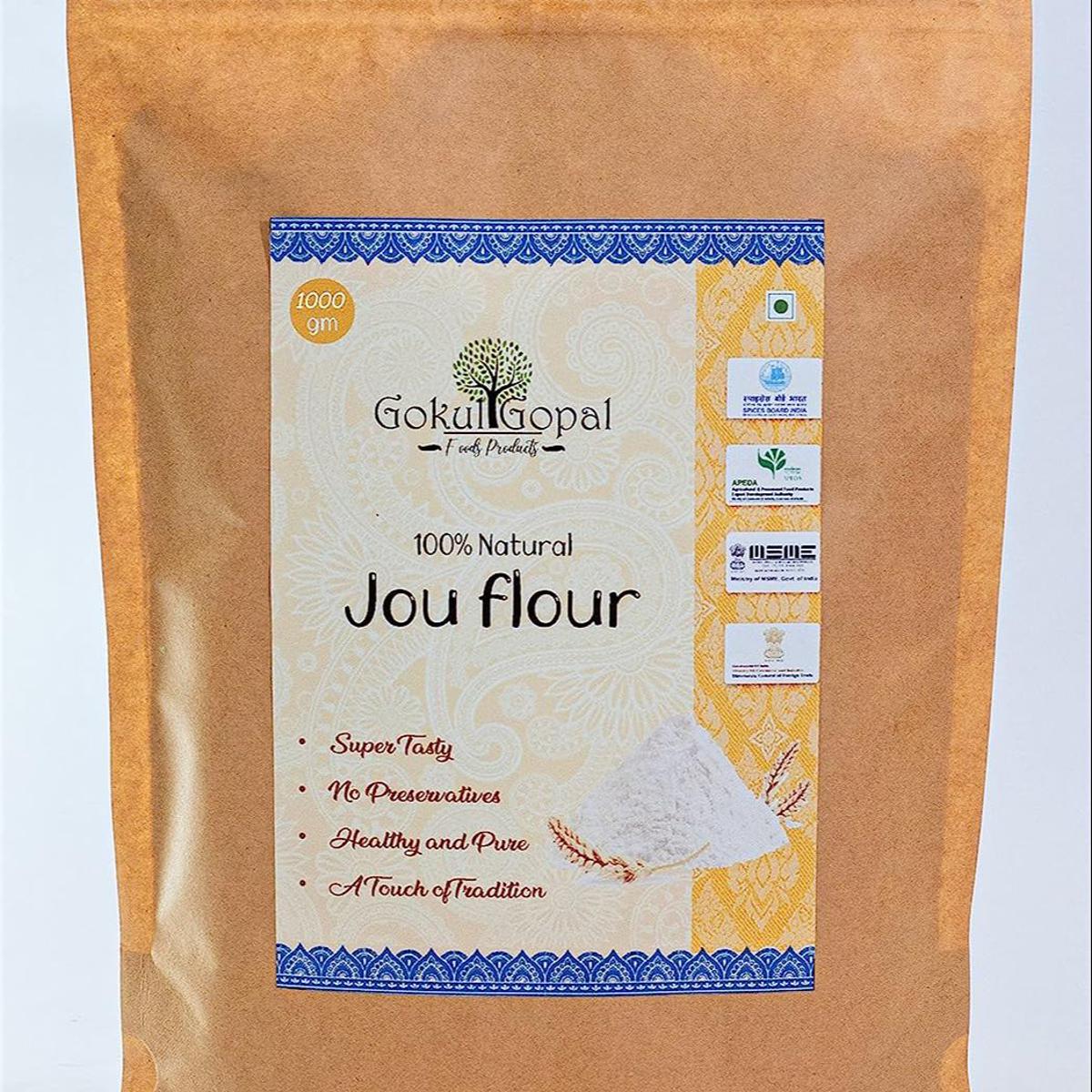 Jau Atta (Barley Flour, Fibre Rich, Healty Jaw Ata) (1 KG) Pouch ...