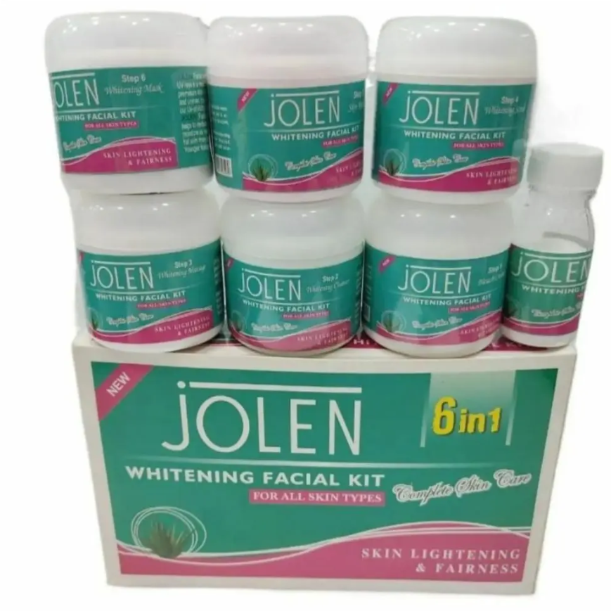 Jolen 6 Steps Complete Lightening and Fairness Facial Kit 100 ml Best ...