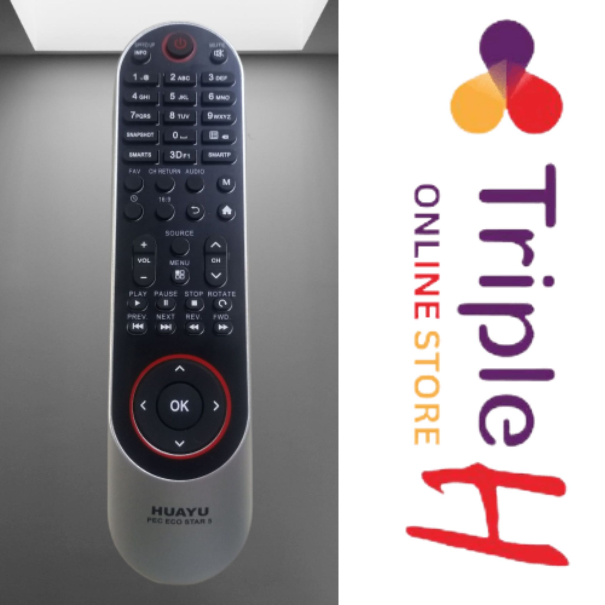 EcoStar Remote Control (Original Huayu) Universal For Common LCD / LED TV PEC ECO STAR 5 Without ...