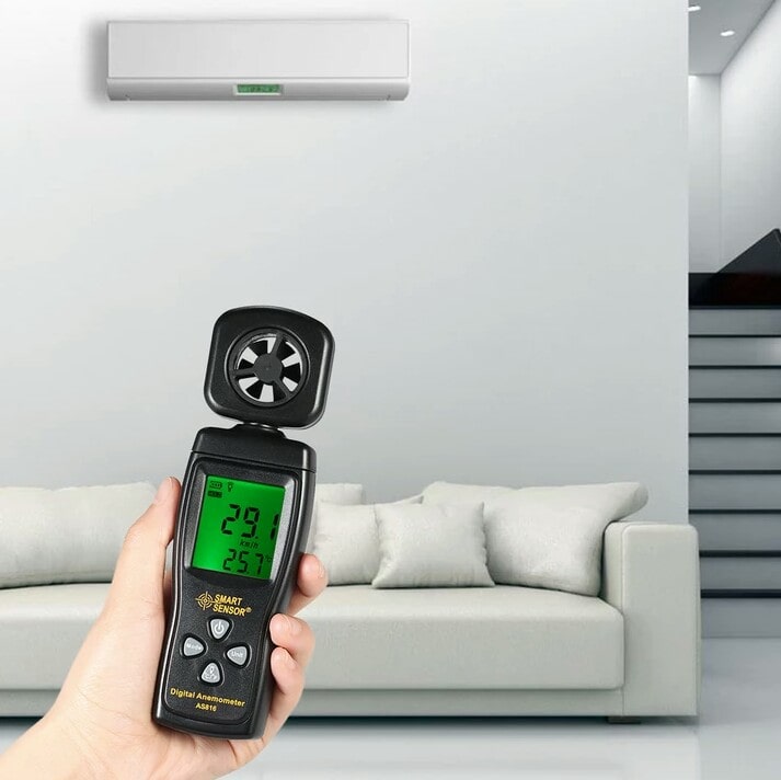 Anemometer Wind Air Speed Gauge Digital Thermometer Meter Wind meter ...