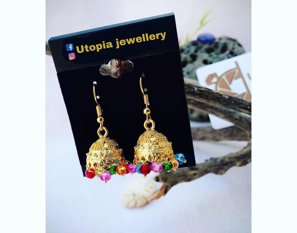 Silver Mini Jhumka Stylish Earrings for Girls and Women Utopia ...
