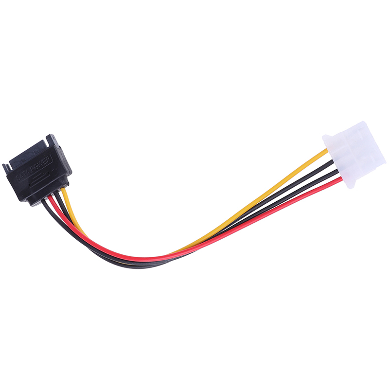 SATA TO IDE Power Cable 15 Pin SATA Male to Molex IDE 4 Pin Female ...