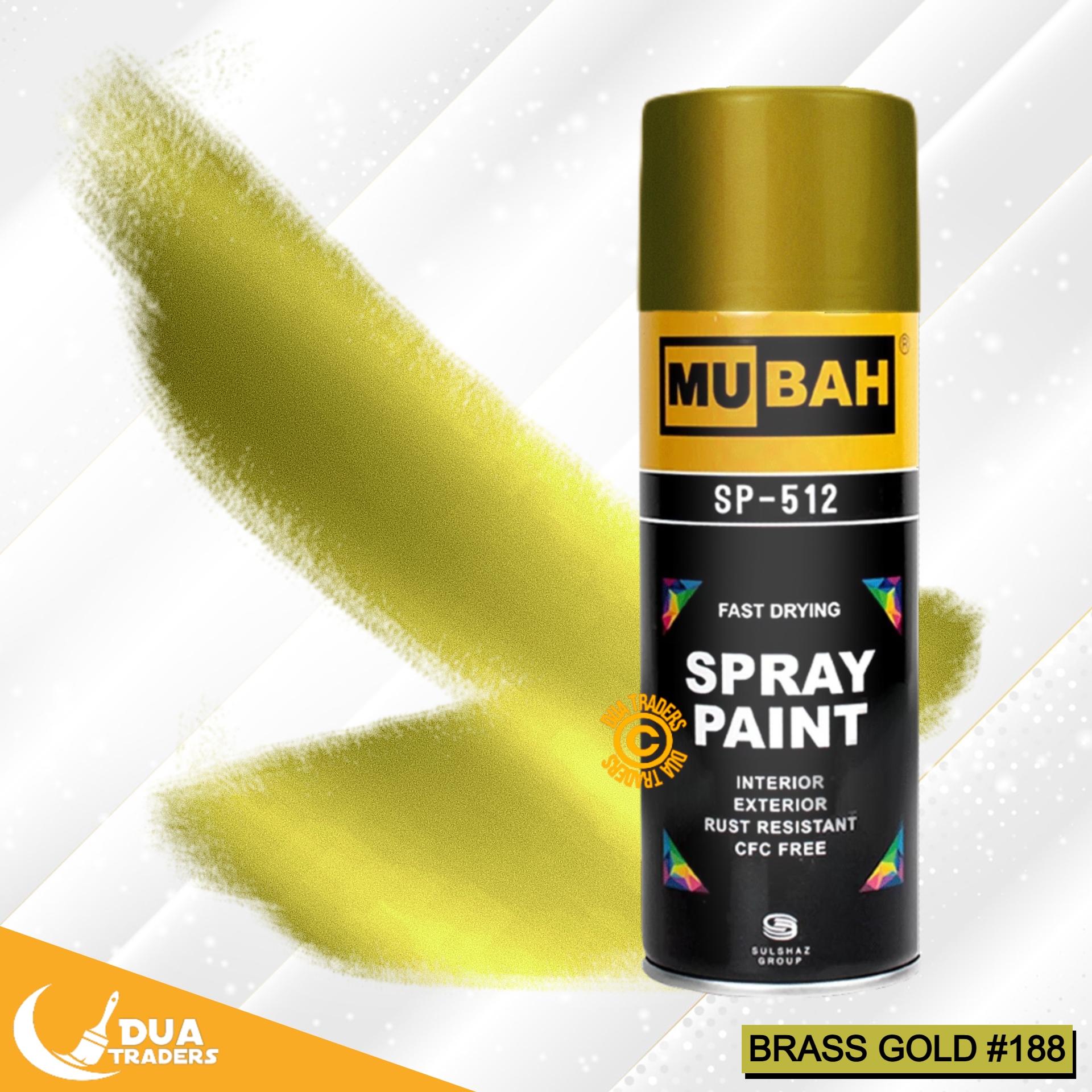 SPRAY PAINT Original MUBAH 400 ml (Imported) for Wood, Metals Plastic ...